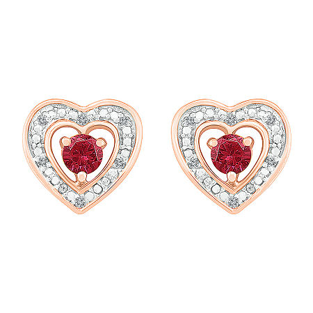 Click here for Diamond Accent Lab Created Red Ruby 10K Rose Gold... prices