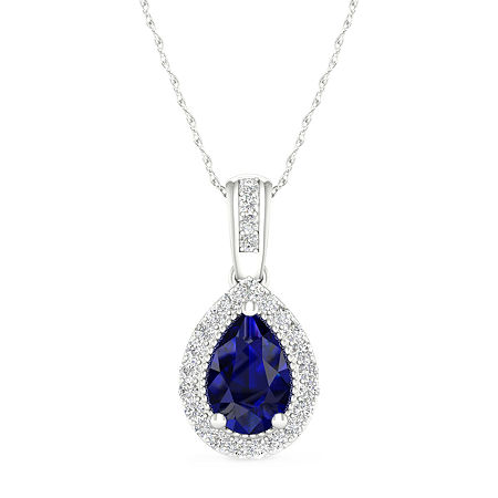 Click here for Womens Diamond Accent Genuine Blue Sapphire 10K Go... prices