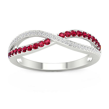 Click here for Womens 1/10 CT. T.W. Lead Glass-Filled Red Ruby 10... prices