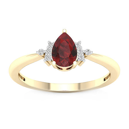 Click here for Womens Diamond Accent Genuine Red Garnet 10K Gold... prices