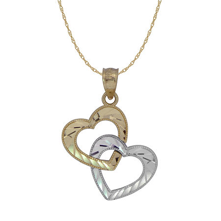 Click here for Womens 10K Gold Heart 18 Inch Pendant Necklace  On... prices