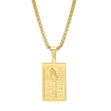 Click here for Steeltime Mens 18K Gold Over Stainless Steel 24 In... prices
