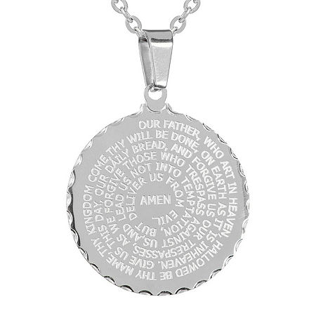 Click here for Steeltime LordS Prayer Mens Stainless Steel 24 Inc... prices