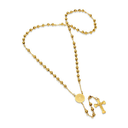 Click here for Steeltime LordS Prayer Medallion Mens 27 Inch Rosa... prices