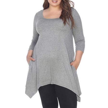 Click here for Plus Size White Mark Makayla Tunic prices