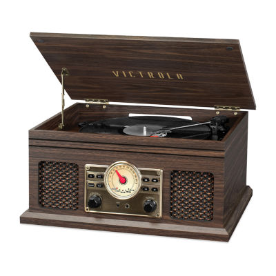 Victrola VTA-250B 4-in-1 Nostalgic Bluetooth Record Player with 3-Speed ...