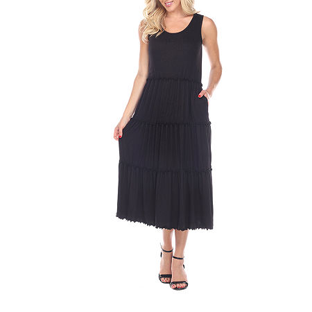 Click here for Womens White Mark Tiered Midi Dress prices