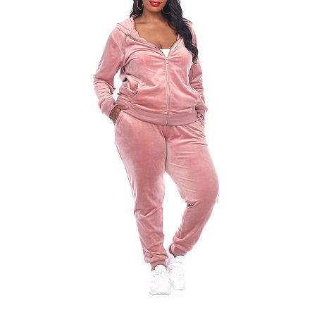 Click here for White Mark 2-pc. Velour Tracksuit-Plus  1x  Pink prices