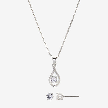 Click here for Sparkle Allure Womens Cubic Zirconia Pure Silver O... prices