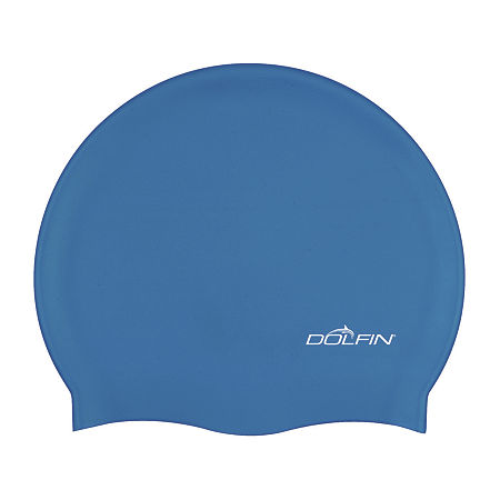 Click here for Dolfin Solid Silicone Swim Cap  One Size  Blue prices