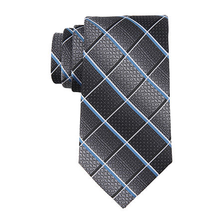 Click here for Stafford Pattern Grid Tie  One Size  Black prices