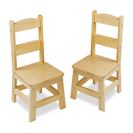 Click here for Melissa & Doug Wooden Chair Pair - Natural Play Ki... prices