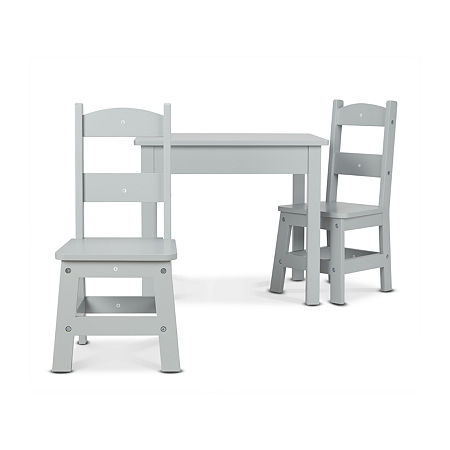 Click here for Melissa & Doug Wooden Table & Chairs (Gray)  One S... prices
