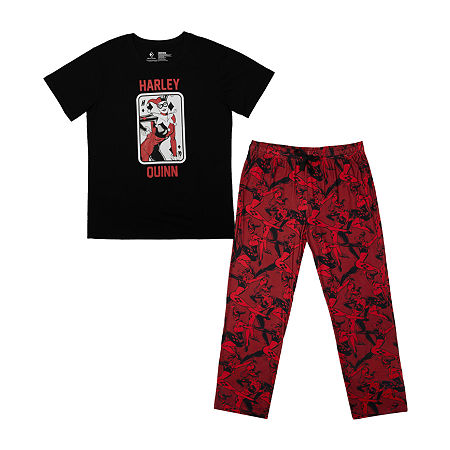 Click here for Harley Quinn Womens Plush Crew Neck Short Sleeve 2... prices