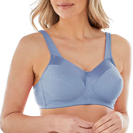 Womens Bestform Satin Trim Wire-Free Cotton Bra 5006715