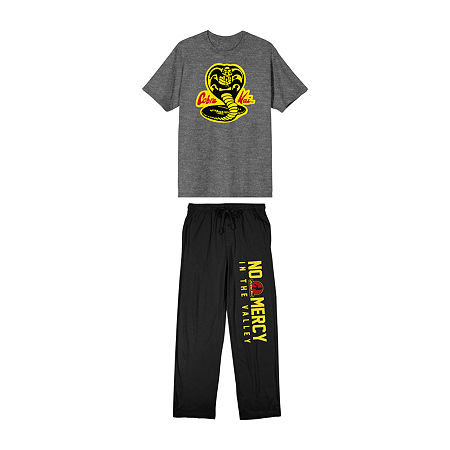Click here for Cobra Kai Mens Crew Neck Short Sleeve 2-pc. Pajama... prices
