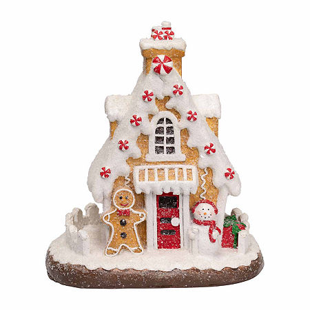 Click here for Northlight 10 Snowy Gingerbread House Christmas Ta... prices