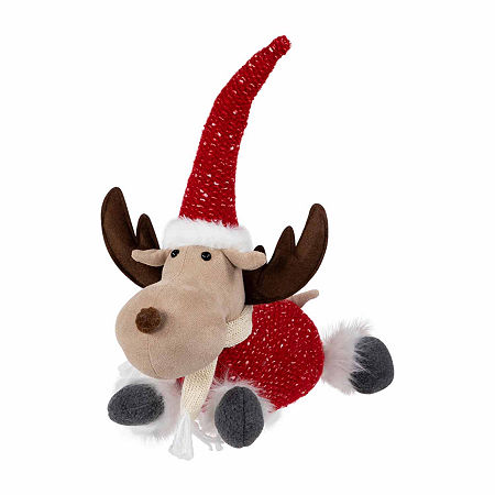Click here for Northlight 12 Plush Moose Christmas Tabletop Decor... prices