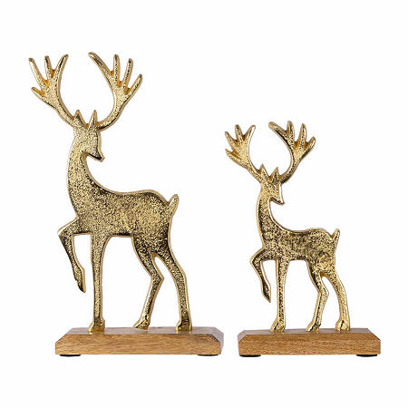 Click here for Northlight 10.5 Textured Metal 2-pc. Christmas Tab... prices