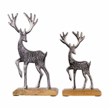 Click here for Northlight 10.5 Reindeer Metal 2-pc. Christmas Fig... prices