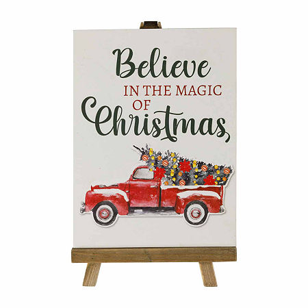 Click here for Northlight 9.25 Red Truck Christmas Tabletop Decor... prices
