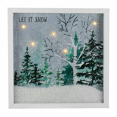 Click here for Northlight 10 X 10 Led Snow Winter Canvas Art  One... prices