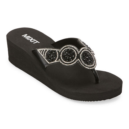 Click here for Mixit Womens 5 Disc Wedge Sandals  6  Black prices
