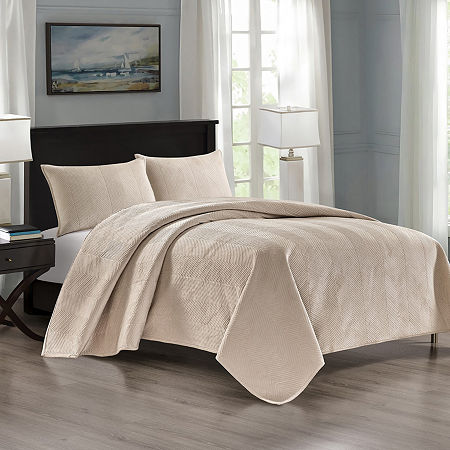 Click here for Pointehaven Velvet Chevron Design Oversized Quilt... prices