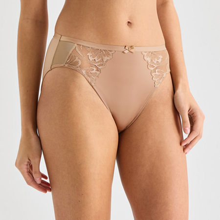 Click here for Ambrielle Tulip Lace Shine High Cut Panty  Medium... prices