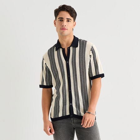 Click here for Arizona Mens Crew Neck Short Sleeve Polo Sweater... prices