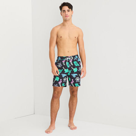 Click here for Arizona Mens Animal Swim Trunks  Medium  Black prices