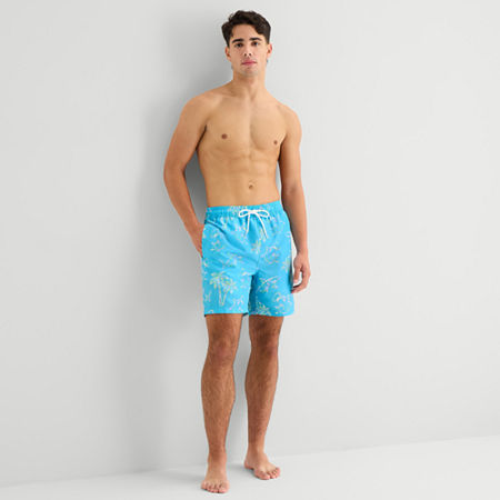 Click here for Arizona Mens Striped Swim Trunks  Large  Blue prices