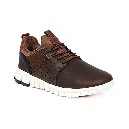 Deer Stags Nosox Little and Big Boys Betts Jr. Dress Sneaker Oxford - Dark Brown