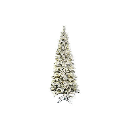 Click here for 5.5 Prelit Flocked Pacific Pencil Christmas Tree... prices