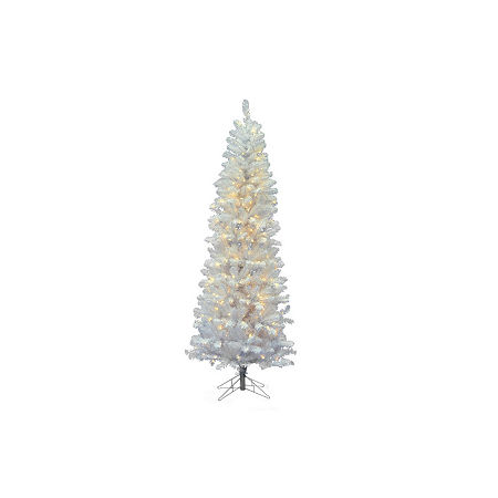 Click here for 5.5 Prelit White Pencil Pine Artificial Christmas... prices