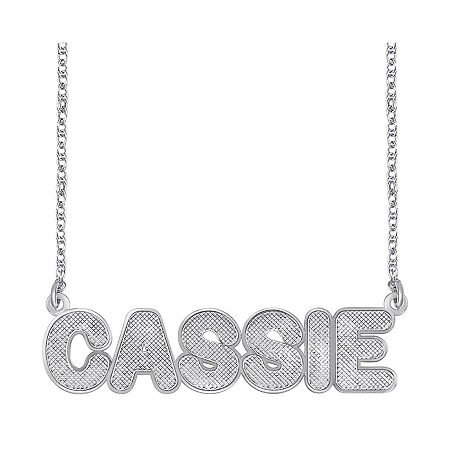 Click here for Personalized Sterling Silver Bold Name Necklace  O... prices