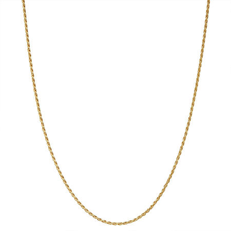 Click here for Childrens 14K Yellow Gold over Silver Rope Chain N... prices
