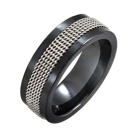 Click here for Black Ceramic & Stainless Steel Mesh Band  8  Blac... prices