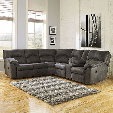 Click here for Signature Design by Ashley Tambo Reclining 2pc Sec... prices