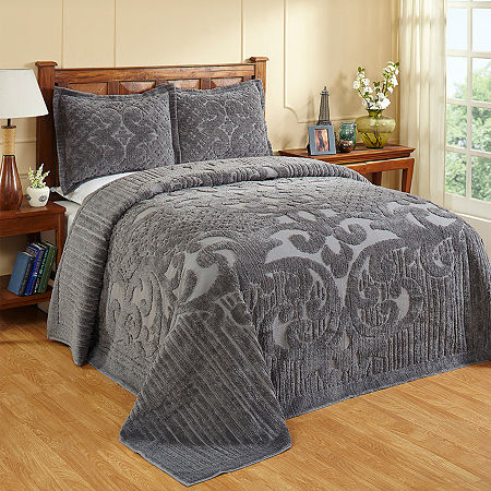 Click here for Better Trends Ashton Bedspread Set  One Size  Gray prices