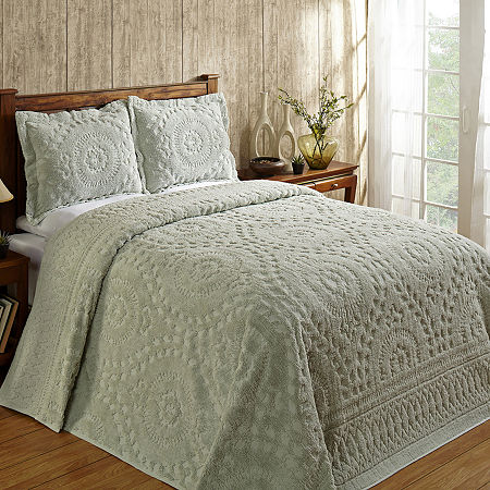 Click here for Better Trends Rio Bedspread Set  One Size  Green prices