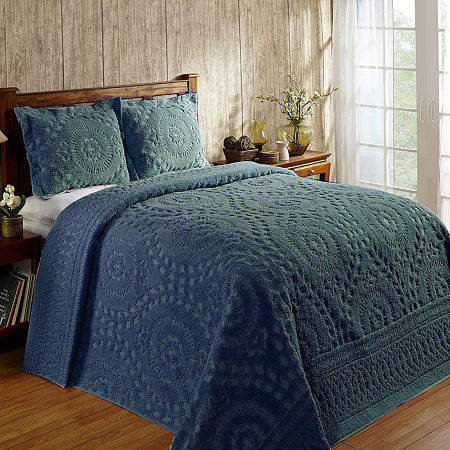 Click here for Better Trends Rio Bedspread Set  One Size  Blue prices