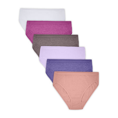 Fruit of the Loom Ultra Soft 6 Pack High Cut Panty- 6dpush1, Color ...