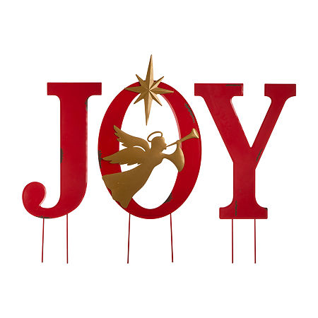 Click here for Glitzhome Metal Joy Angel Christmas Yard Art  One... prices
