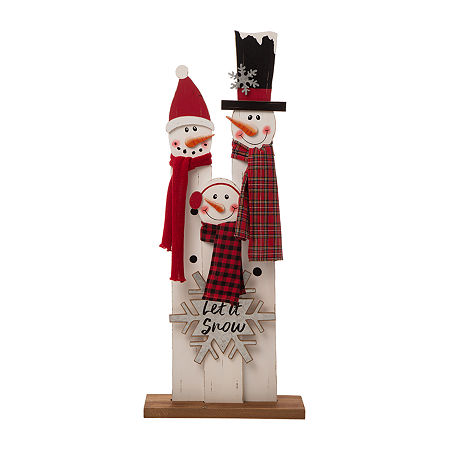 Click here for Glitzhome Wood Snowman Family Christmas Yard Art... prices