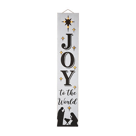 Click here for Glitzhome Christmas Porch Sign  One Size  Black prices