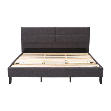 Click here for Bellevue Upholstered Panel Bed  One Size  Gray prices