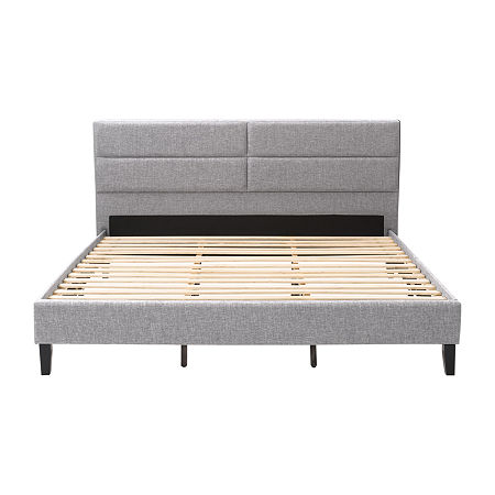 Click here for Bellevue Upholstered Panel Bed  One Size  Gray prices