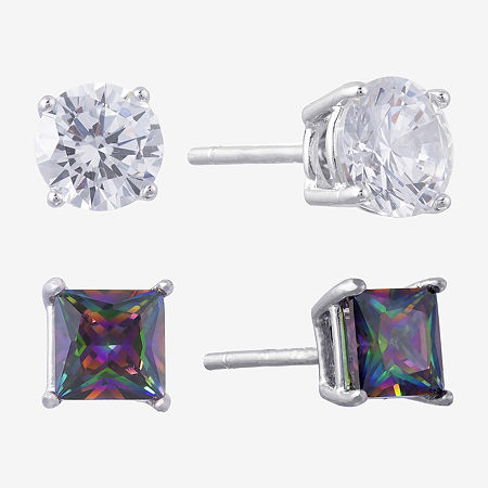 Click here for Silver Treasures Womens Cubic Zirconia Sterling Si... prices