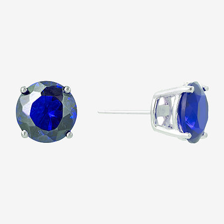 Click here for Silver Treasures Blue Cubic Zirconia Sterling Silv... prices